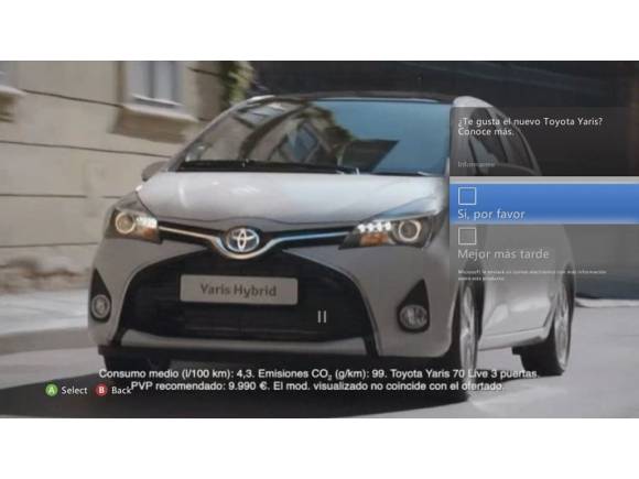 Interactúa con el nuevo Toyota Yaris en Xbox Live